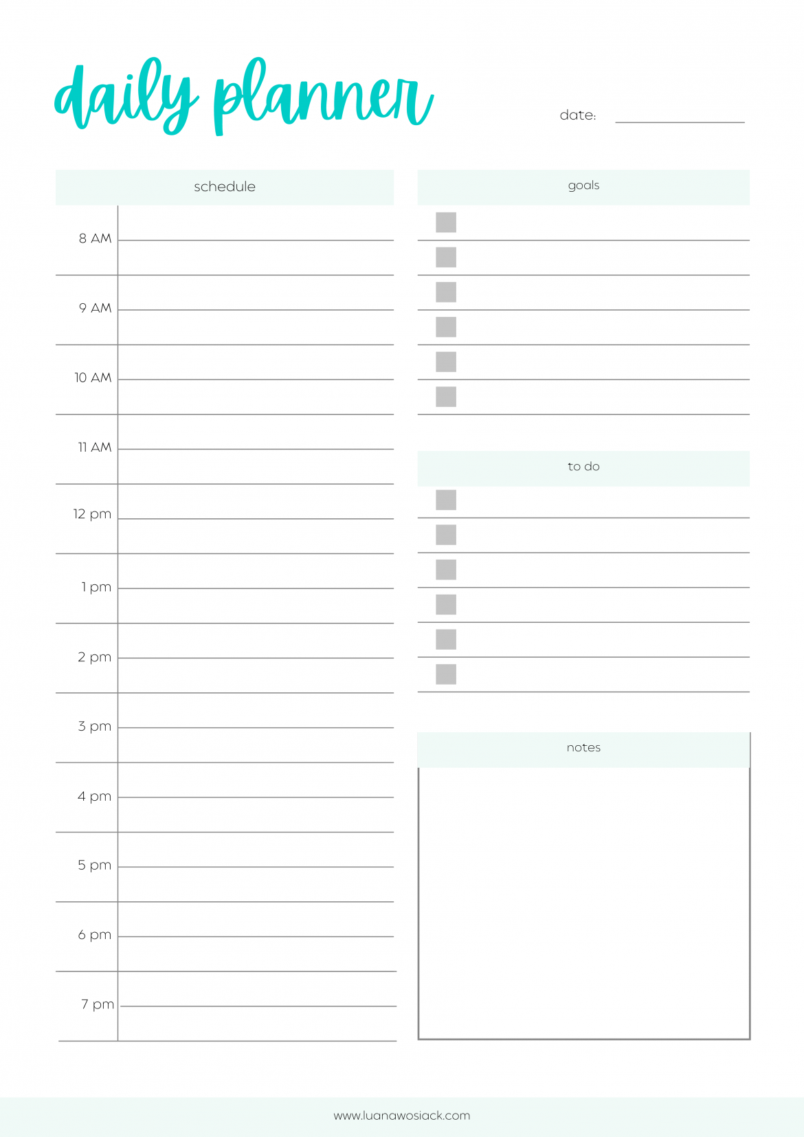 Trackers and Templates - Free Digital Planners