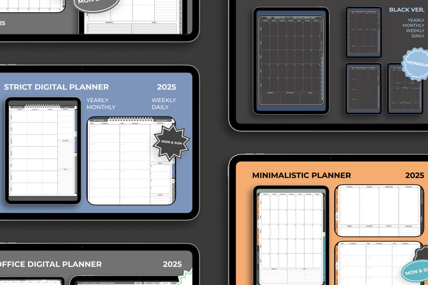 2025 Planners for Goodnotes and Notability - Free Digital Planners