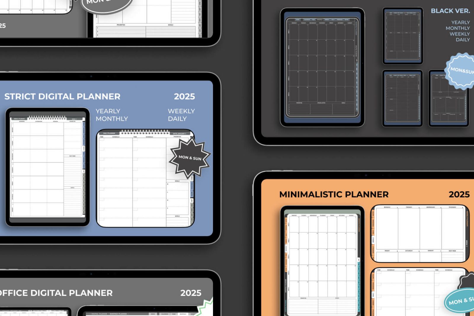 2025 Planners for Goodnotes and Notability - Free Digital Planners