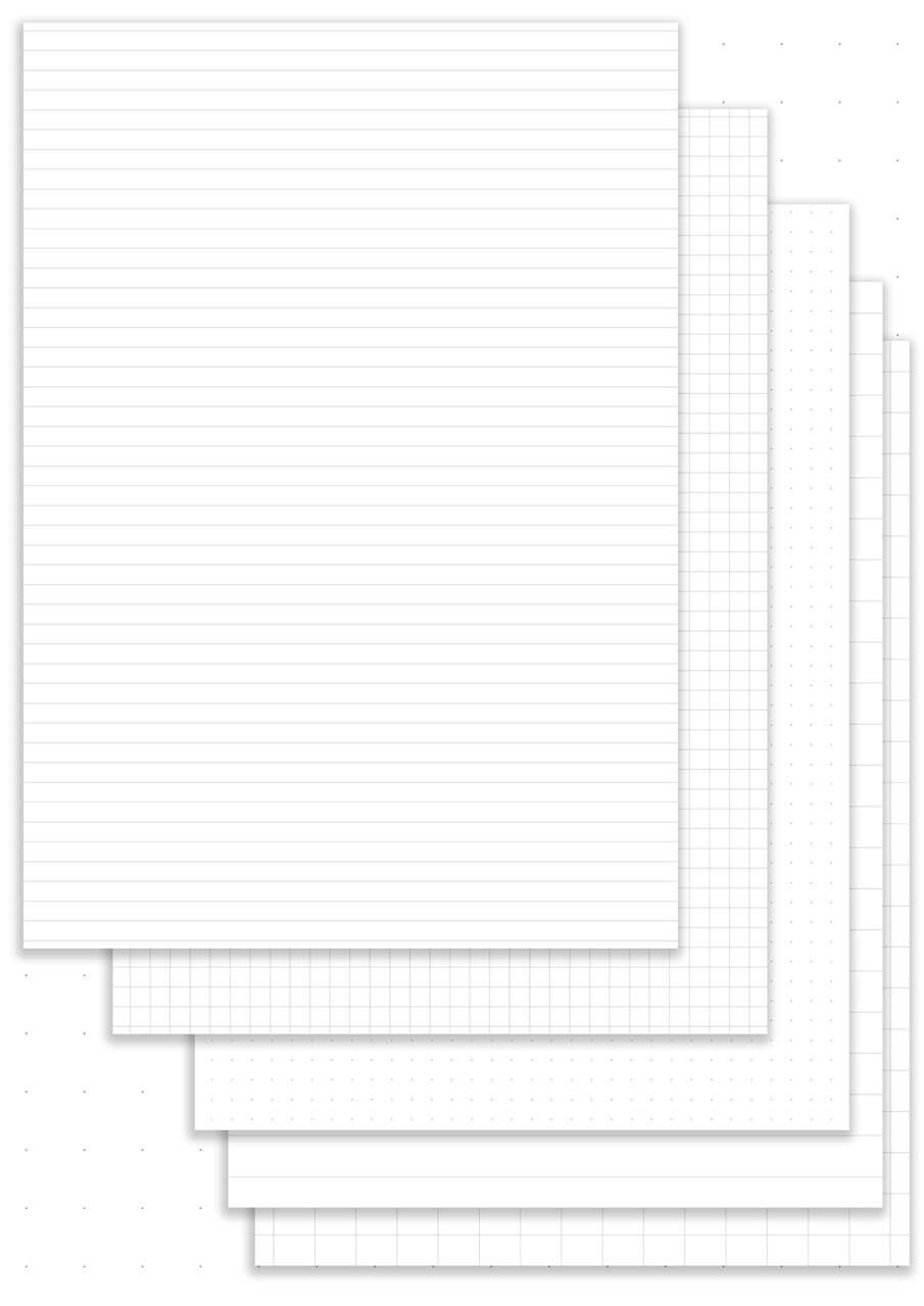 Grid Line Dot Papers - Free Digital Planners