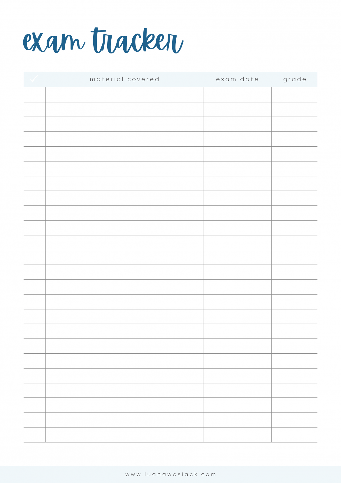 Trackers and Templates - Free Digital Planners