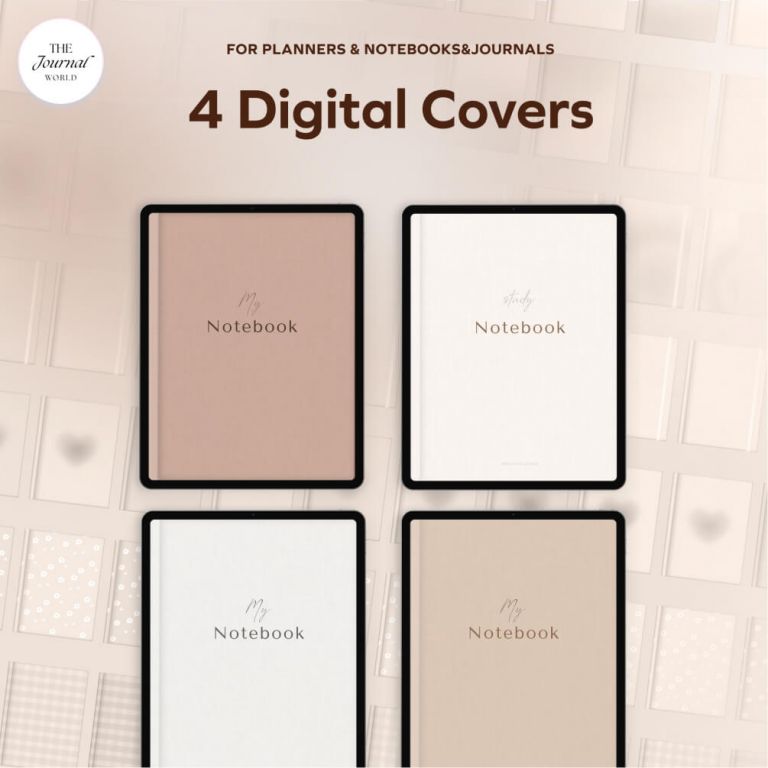 Free Notebook Covers - for Digital Planners/Journals/Notebooks - Free ...