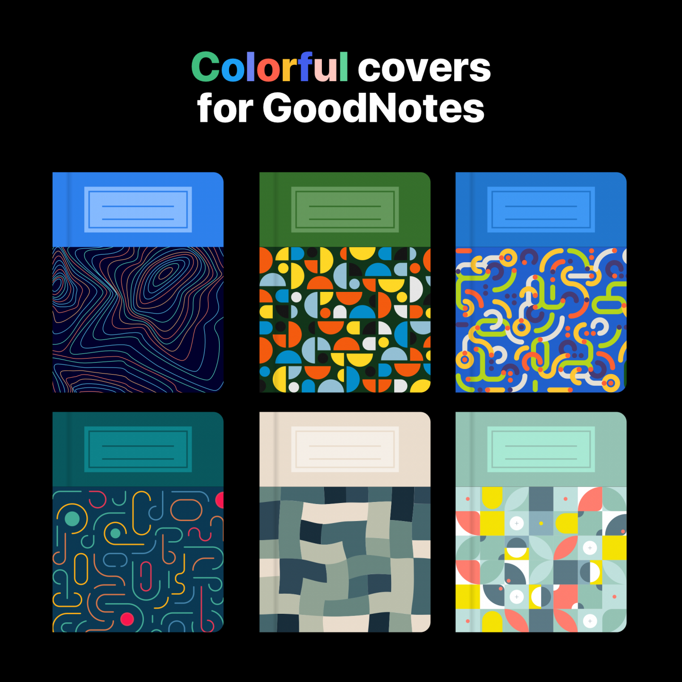 Colorful Covers - Free Digital Planners