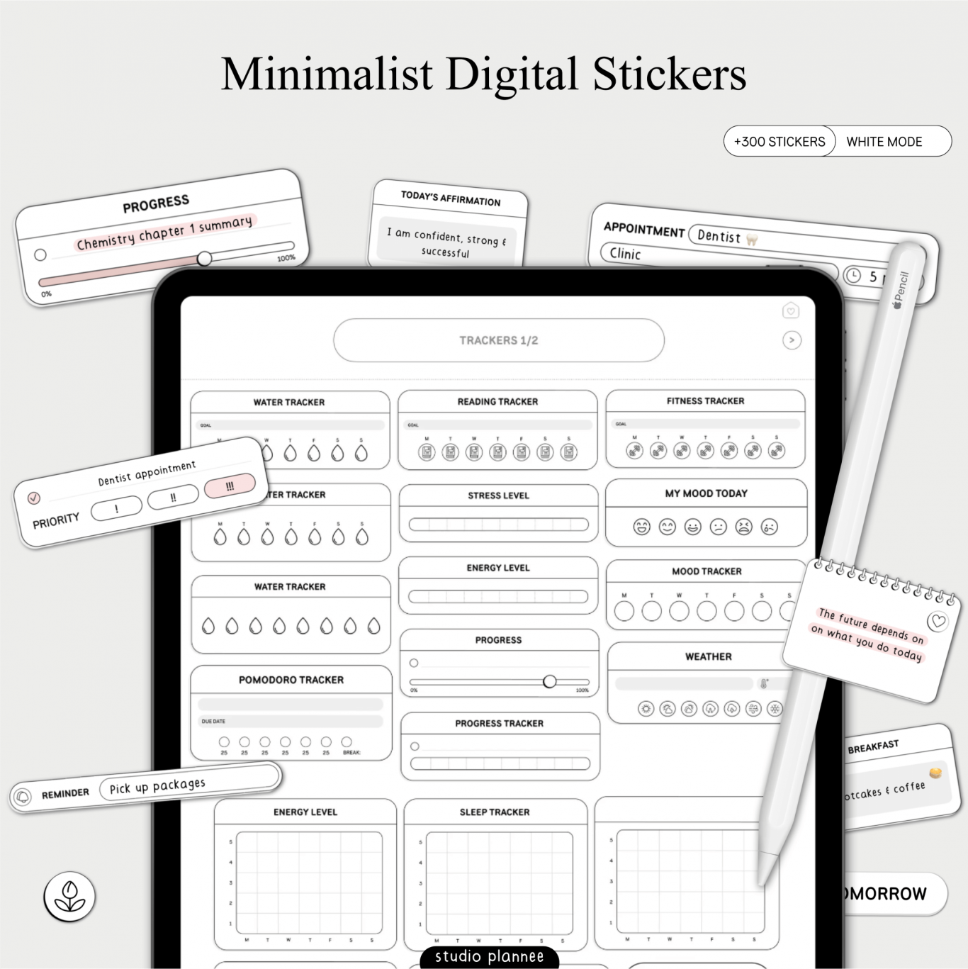 Digital Stickers & Widgets Free Sample - Free Digital Planners