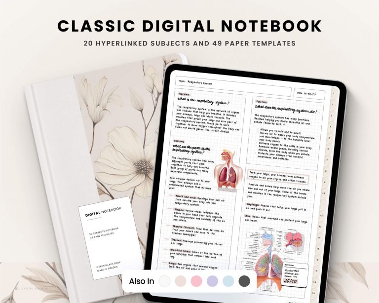 Digital Notebook for Notability GoodNotes | Minimalist Style - Free ...