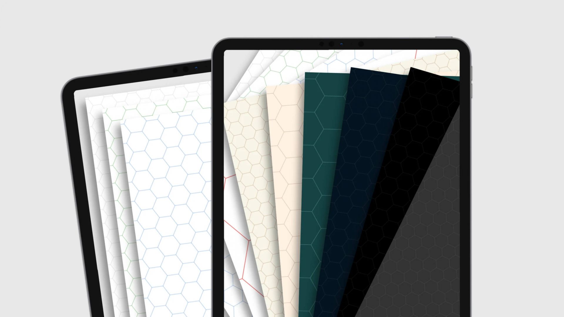 Hexagonal Essentials - 60 Digital Paper Templates for GoodNotes ...
