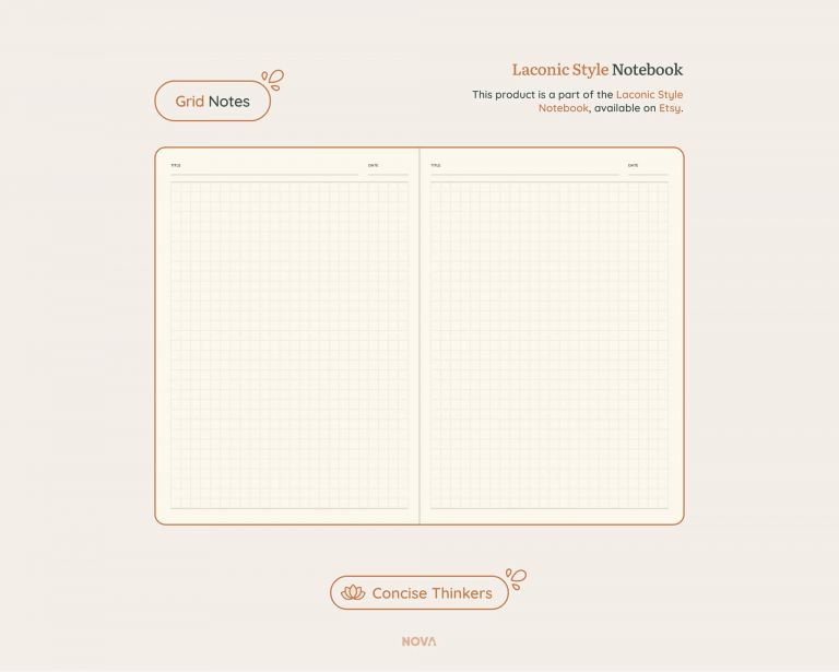 Free Laconic Style Digital Notebook – Student Note Templates - Free ...