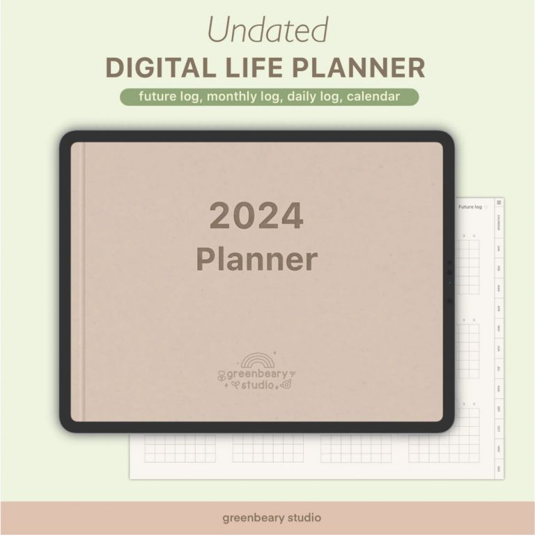 Freebie Digital Life Planner by Greenbeary - Free Digital Planners