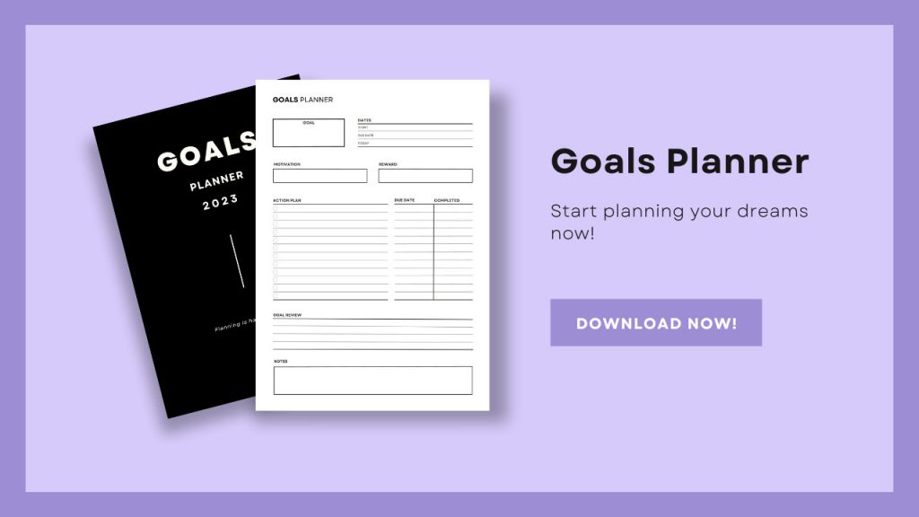 Goals Planner - Free Digital Planners