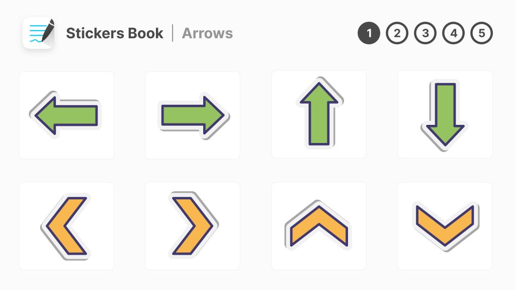 Digital Stickers | Arrows - Free Digital Planners