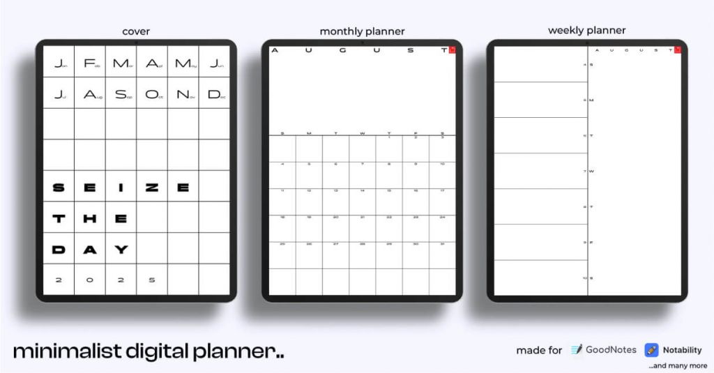 Minimalist Digital Planner - Free Digital Planners