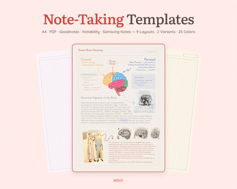 Free Digital Note-Taking Templates - Free Digital Planners