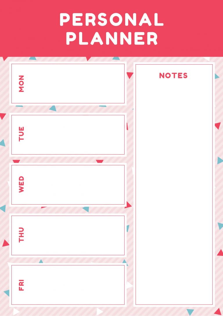 Your personal red planner - Free Digital Planners