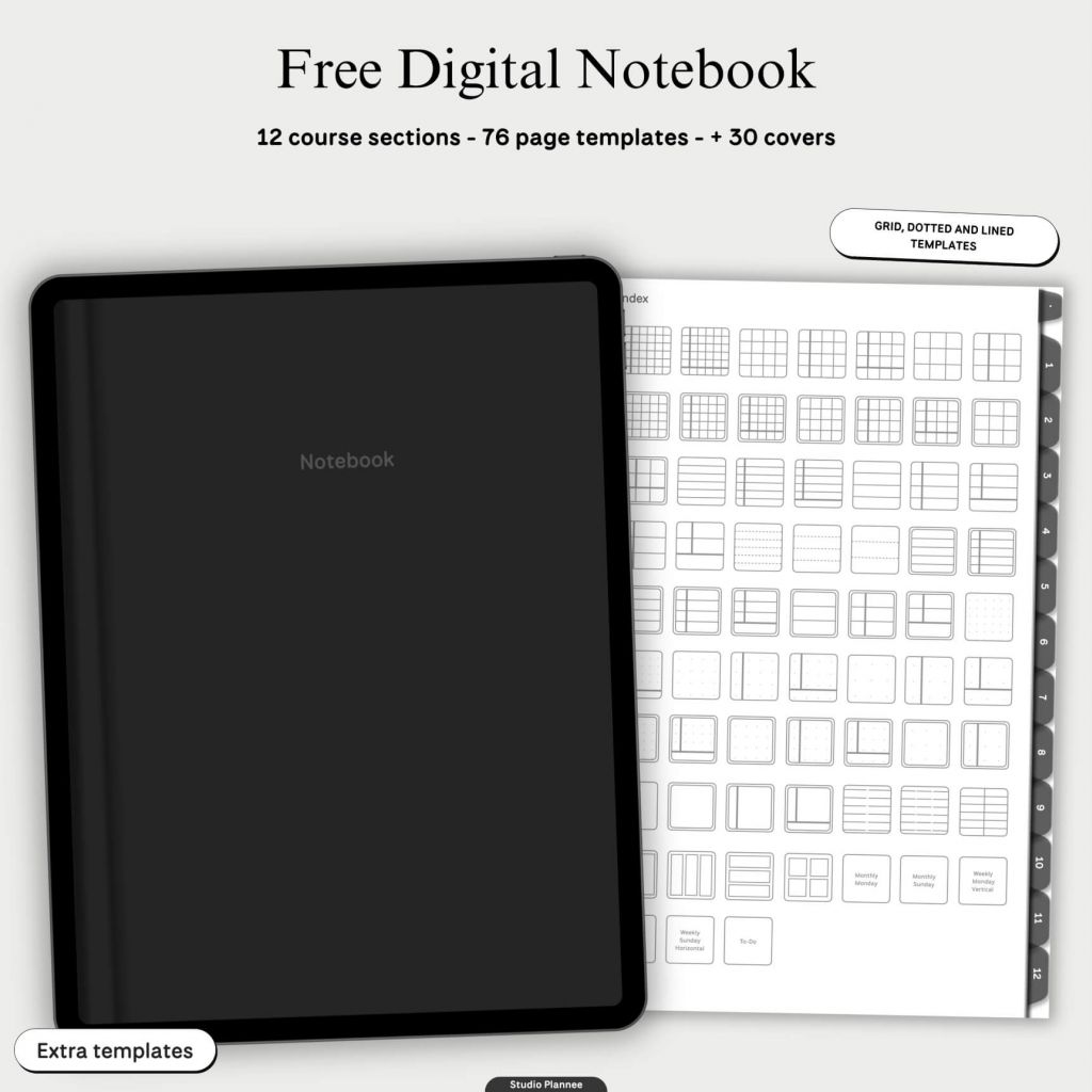 Goodnotes, Notability and PDF Planners - Free Digital Planners