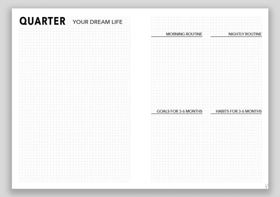Quarterly Overview - Free Digital Planners
