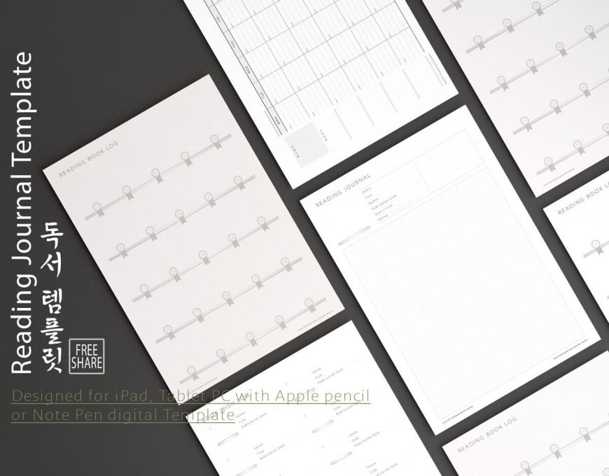 Reading Notepad - Free Digital Planners