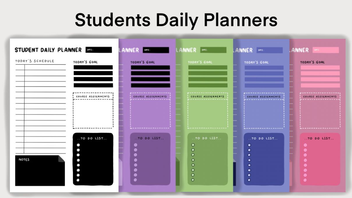 Student Daily Planner - Free Digital Planners