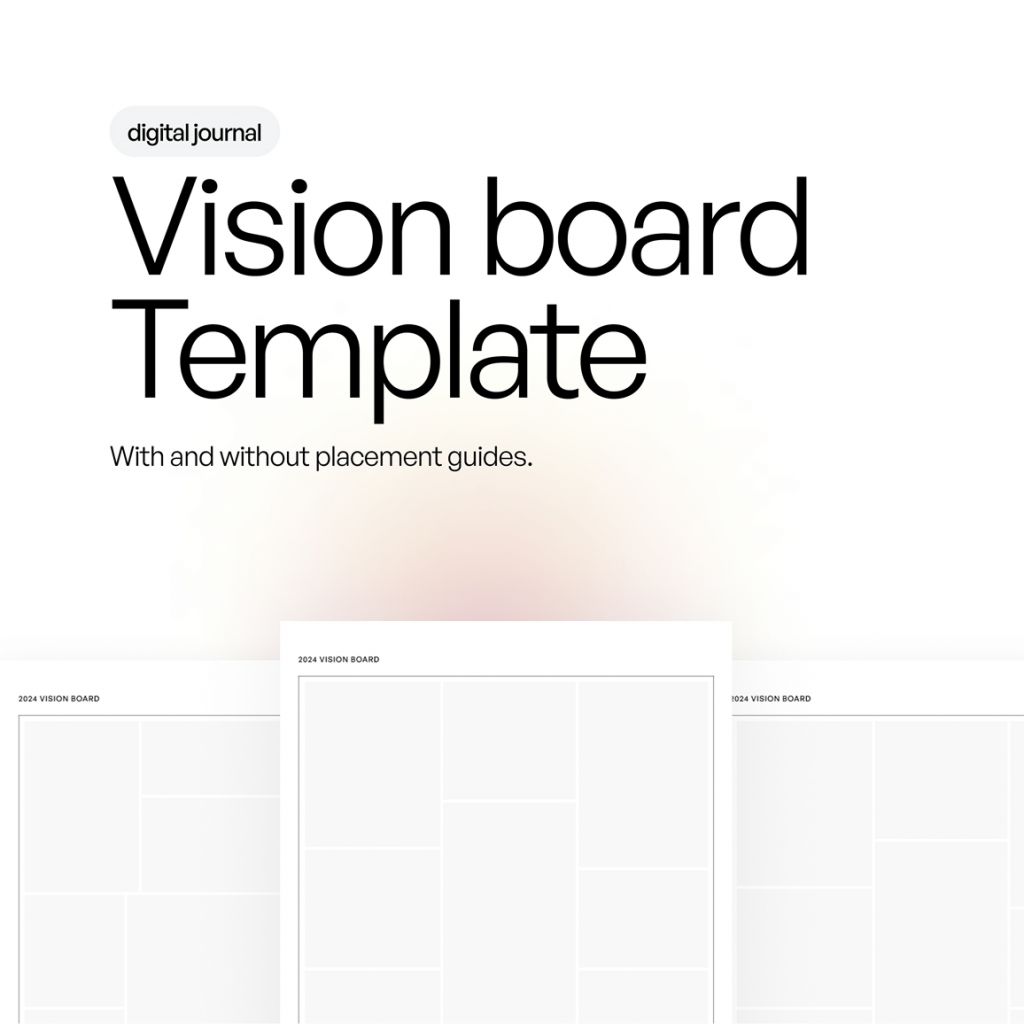Vision Board Templates - Free Digital Planners