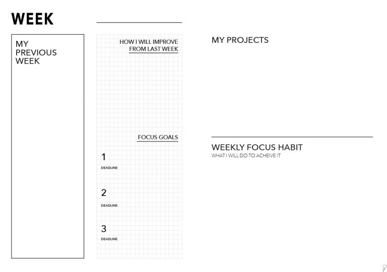Weekly Overview - Free Digital Planners