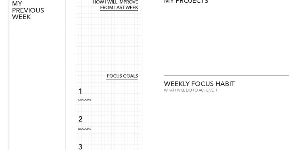 Daily Overview Template - Free Digital Planners