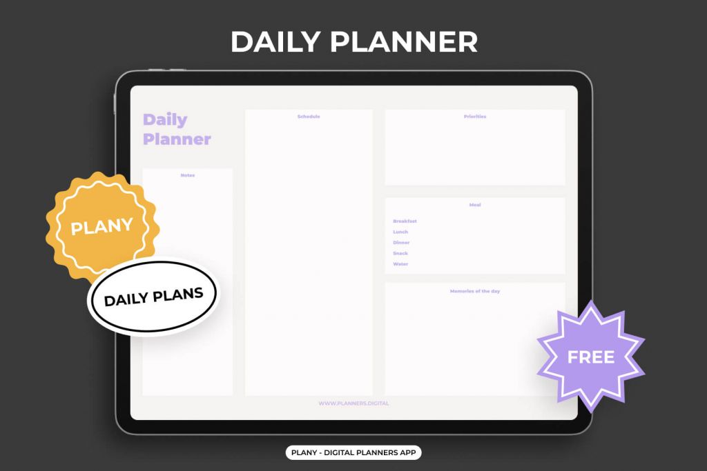 Daily planner - Free Digital Planners