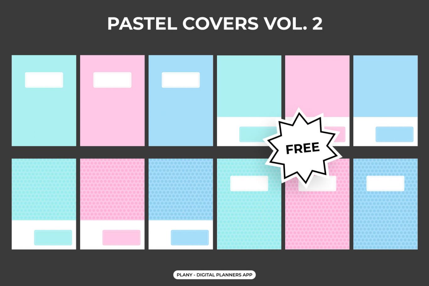 Pastel covers vol. 2 - Free Digital Planners