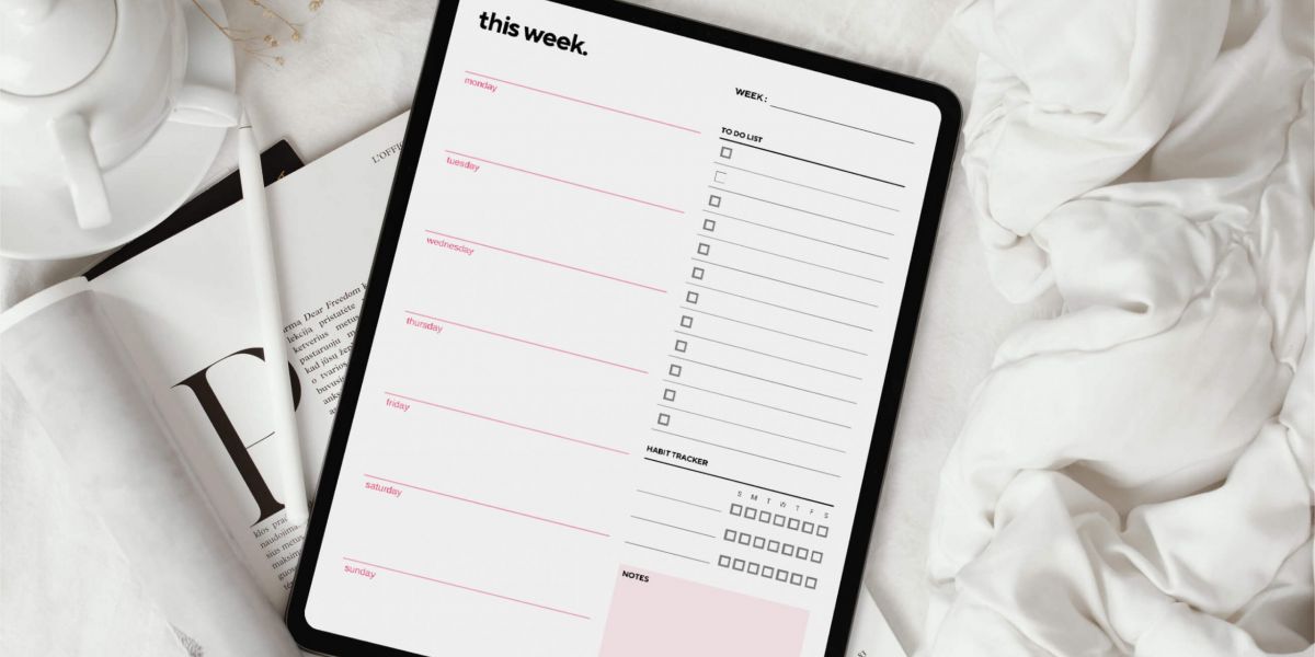 Weekly & Daily Planner Template [Undated] Digital & Printable - Free ...