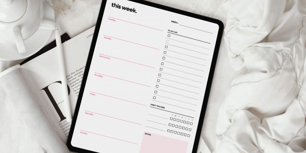 Weekly & Daily Planner Template [Undated] Digital & Printable - Free ...