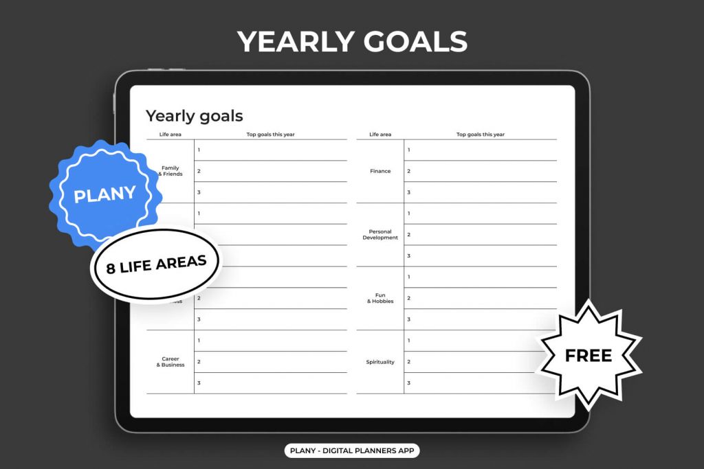 120+ Free Planners and Stickers for Goodnotes and Notability