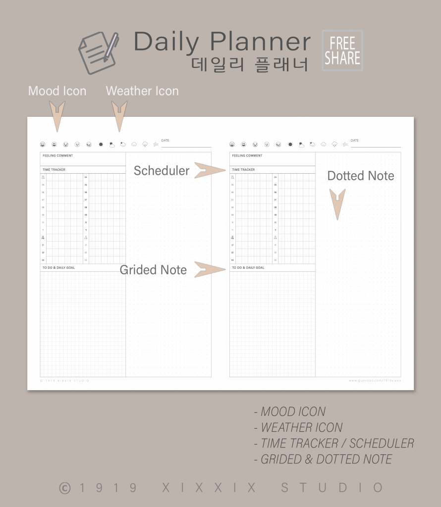 Daily Planner Template - Free Digital Planners