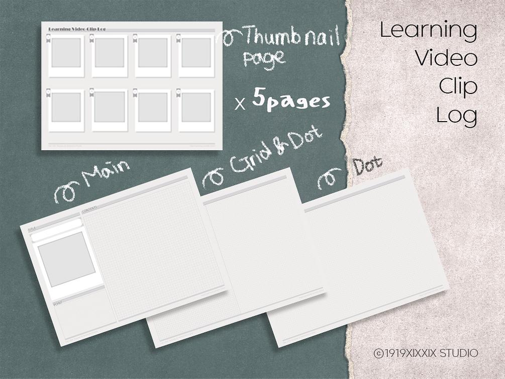 Video Clip Log Planner - Free Digital Planners