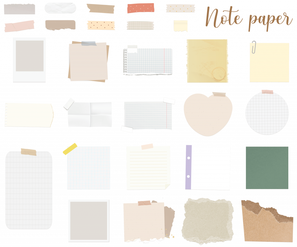 digital stickers | note paper - Free Digital Planners