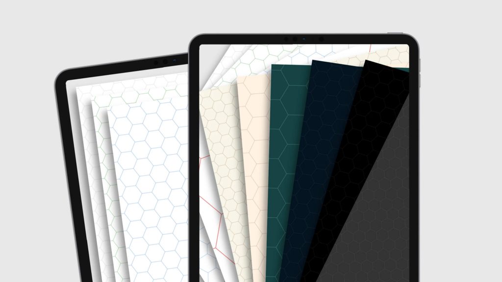 Hexagonal Essentials - 60 Digital Paper Templates for GoodNotes ...