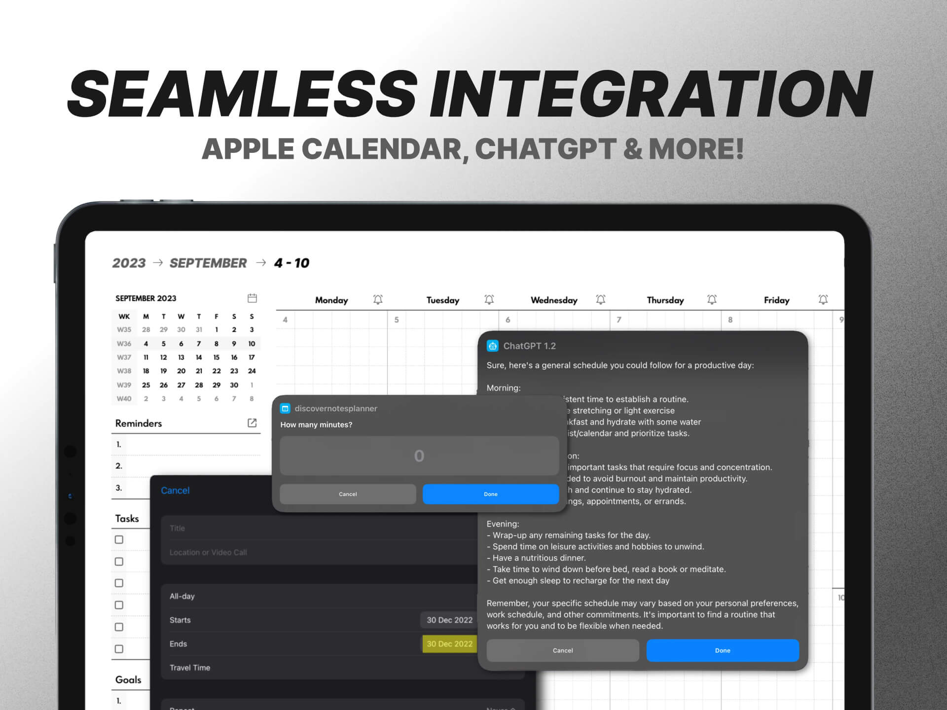 Academic Planner with Reminders and Apple Calendar Integration - Free Digital Planners