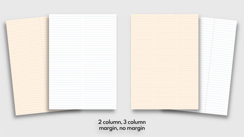 Column Essentials (Ruled) - 100+ Digital Paper Templates for GoodNotes ...