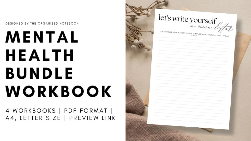 Mental Health Guided Workbook - Free Digital Planners