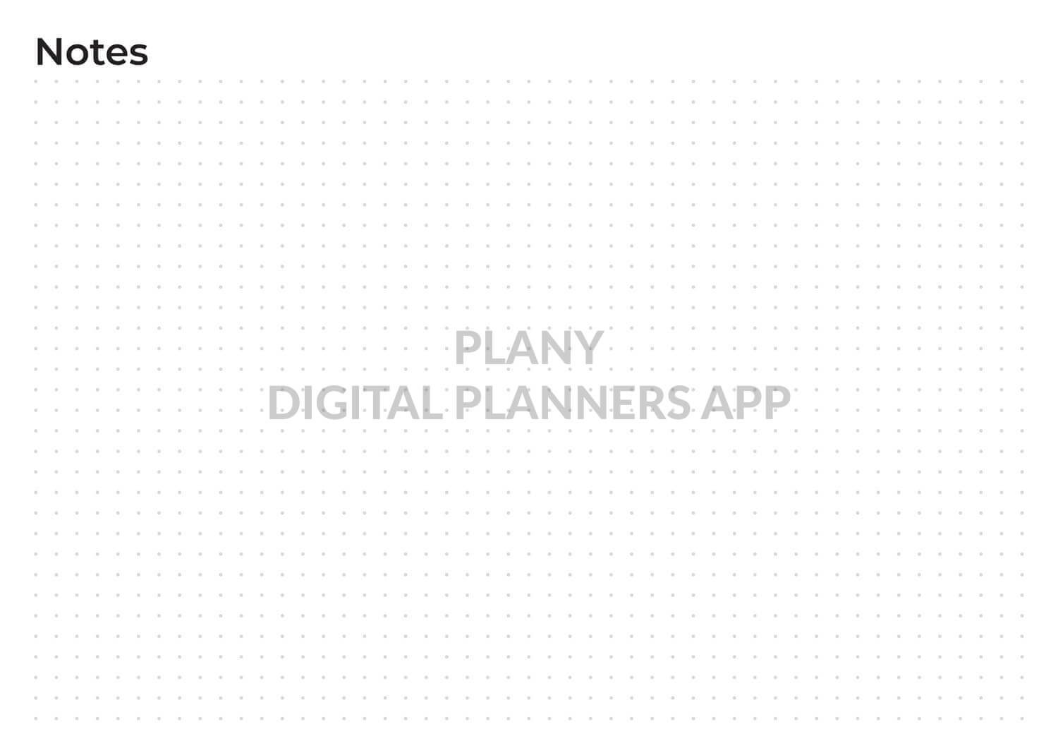 Dot notes - Free Digital Planners