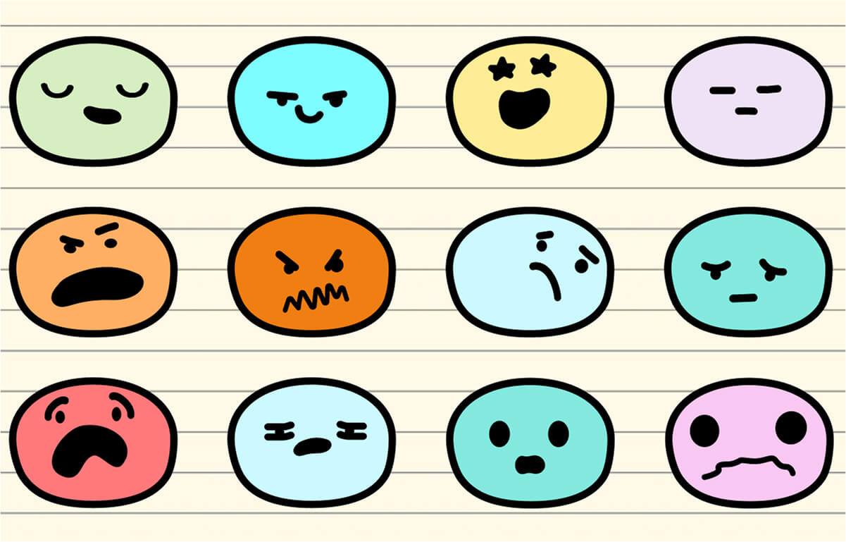 Minimalist Mood Tracker Stickers - Free Digital Planners