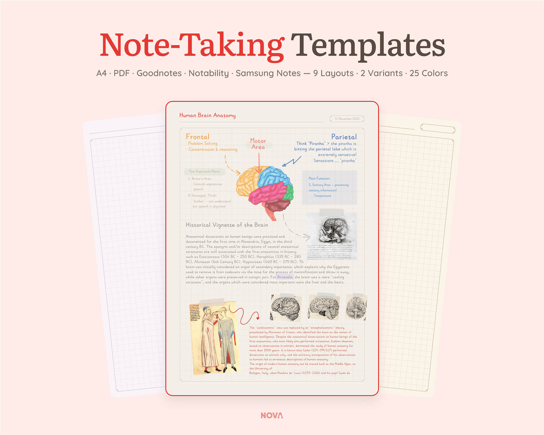 Free Digital Note-Taking Templates - Free Digital Planners