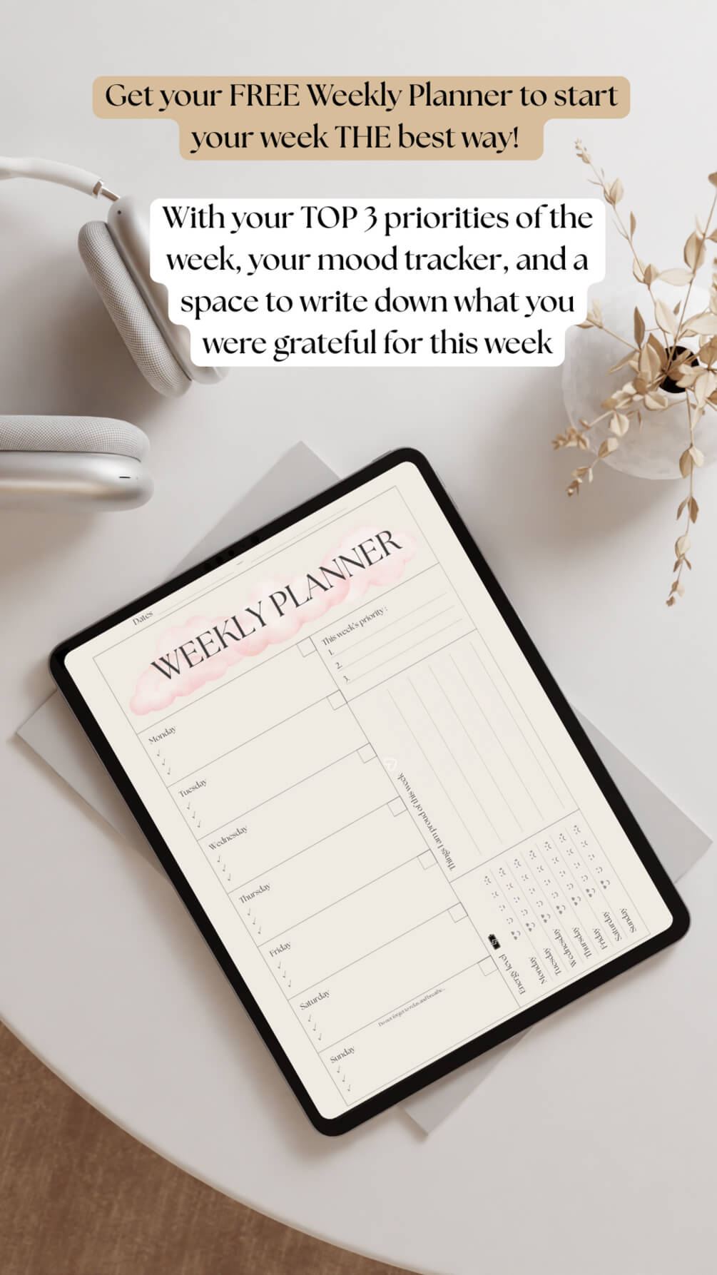 Weekly Planner | Free Download (Printable & Tablet-Friendly) - Free ...