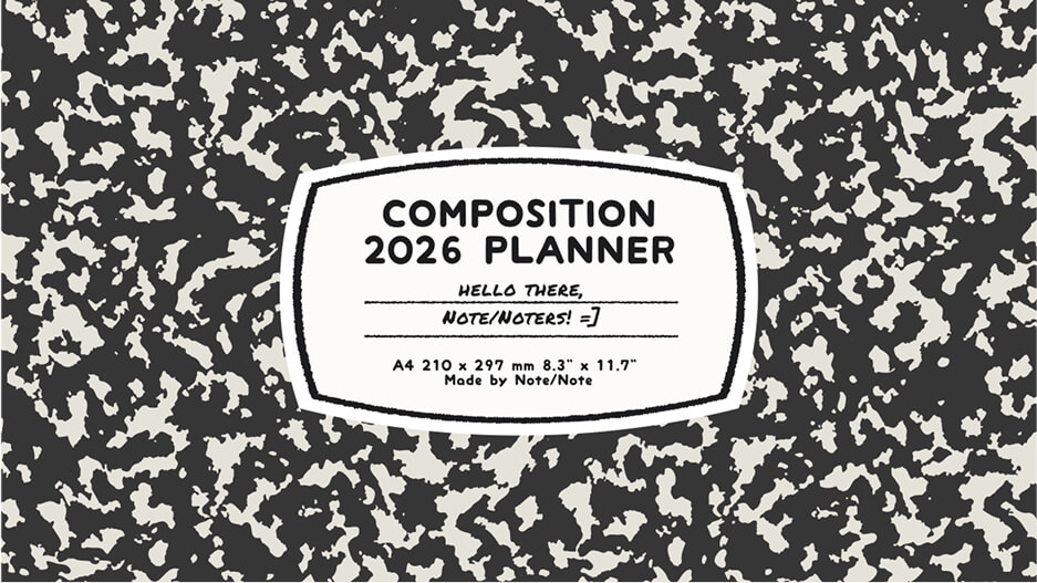 Note/Note Composition 2026 Planner - Free Digital Planners
