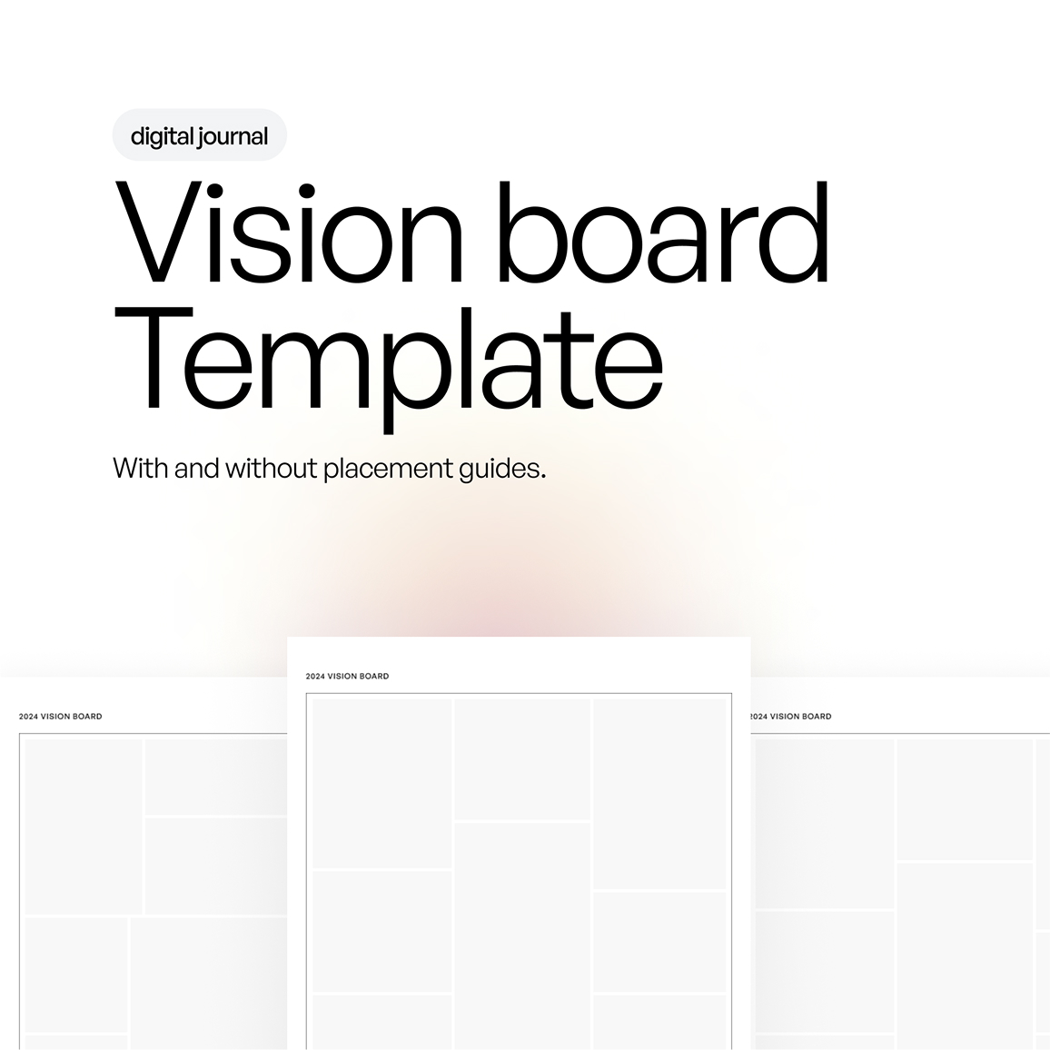 Vision Board Templates - Free Digital Planners