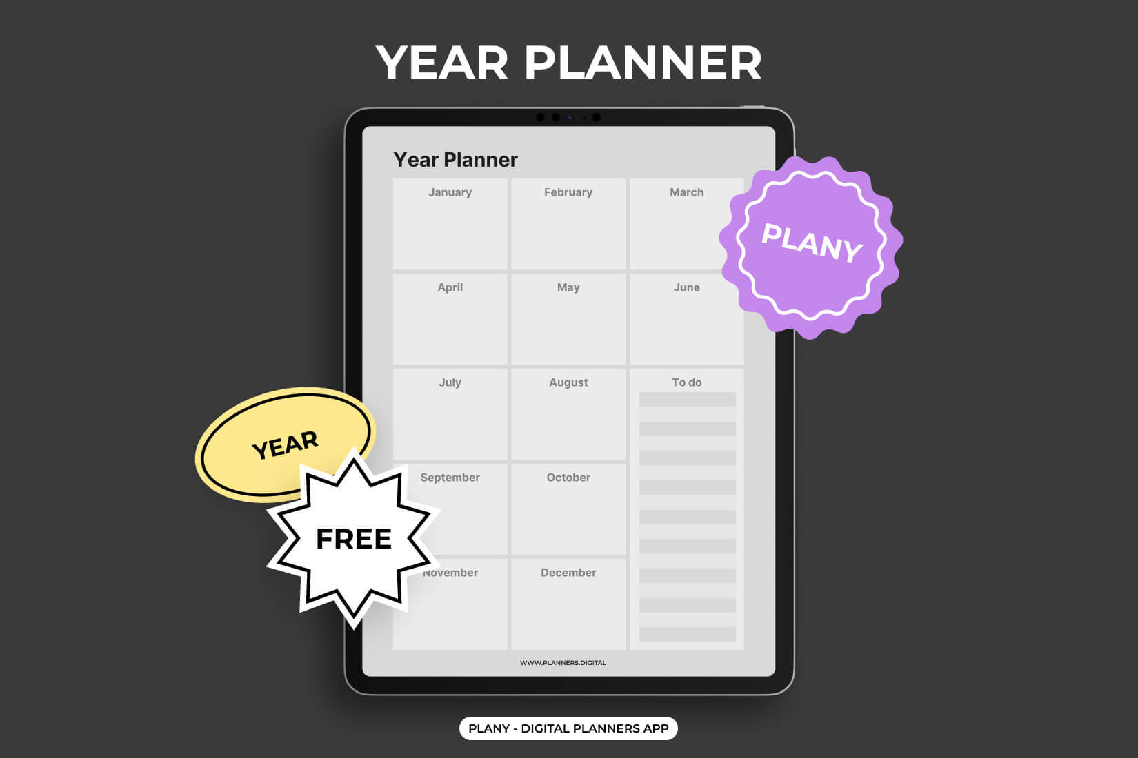Year planner - Free Digital Planners